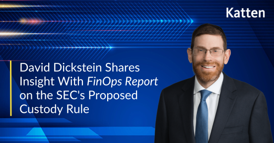 David Dickstein Shares Insight With FinOps Report on the SEC's Proposed ...