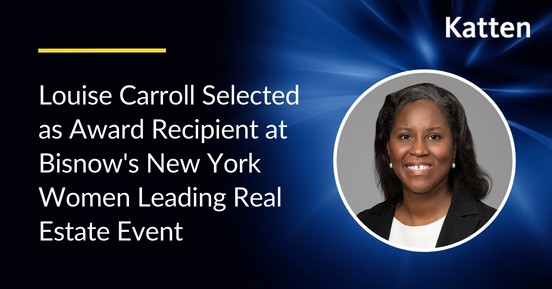 Louise Carroll Selected as Award Recipient at Bisnow's New York Women Leading Real Estate Event ...