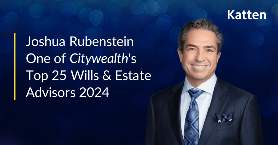 Joshua Rubenstein One of Citywealth's Top 25 Wills & Estate Advisors ...