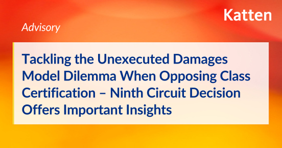 Tackling the Unexecuted Damages Model Dilemma When Opposing Class ...
